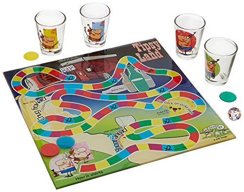 Game Night Tipsyland Drinking Shot Glass Board Set