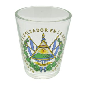 accmall Shot Glasses El Salvador 1 1/2 oz 4 piece