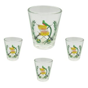 shot glasses guatemala 1 1/2 oz 4 piece