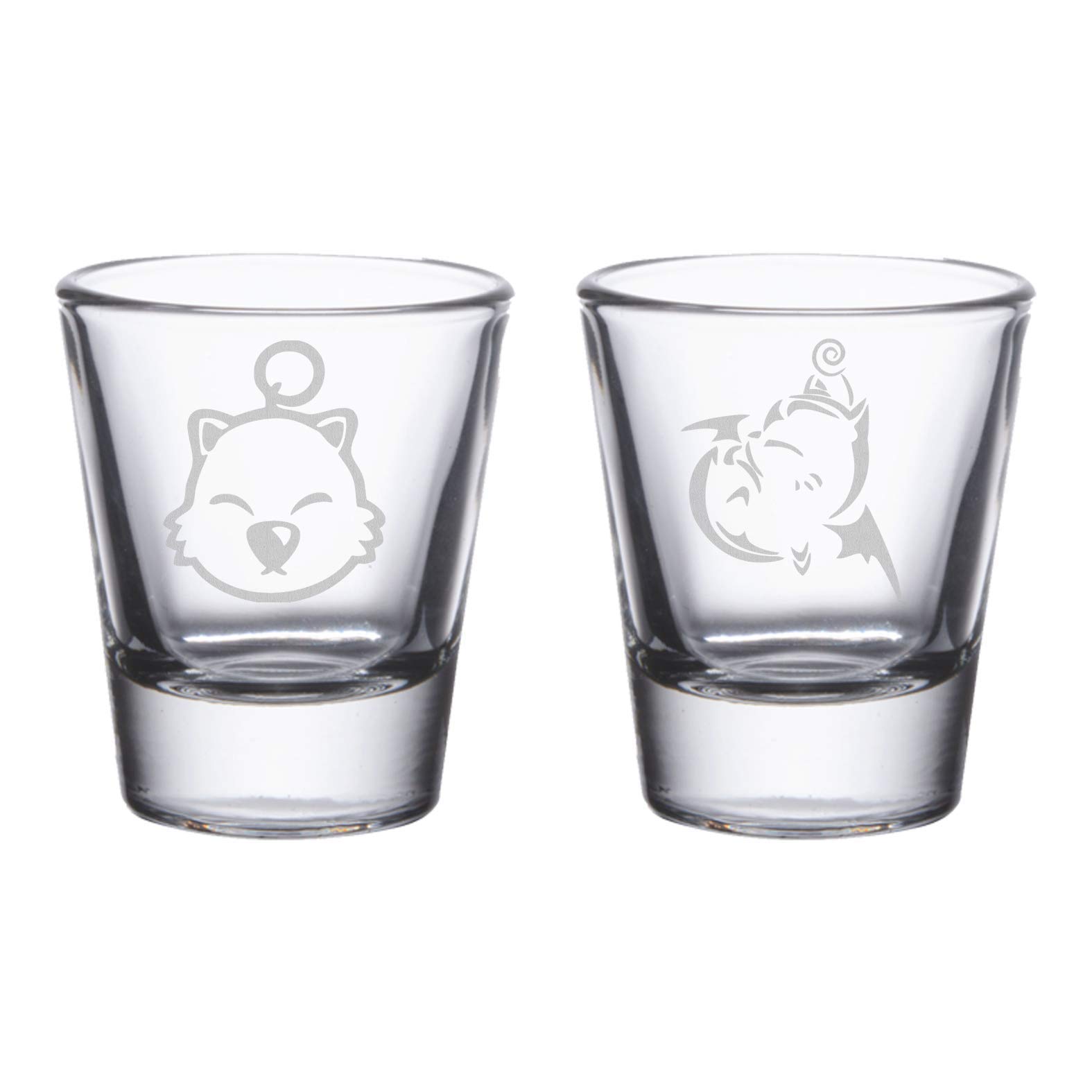 Moogle - Etched Shot Glasses