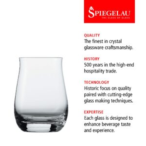 Spiegelau Single Barrel Bourbon Glasses, Set of 2, European-Made Lead-Free Crystal, Modern Whiskey Glasses, Dishwasher Safe, Professional Quality Cocktail Glass Gift Set, 13.25 oz