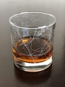 rocks whiskey old fashioned 11oz glass urban city map temecula california