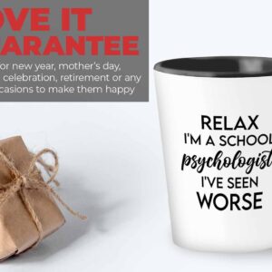 Bubble Hugs School Psychologist Shot Glass 1.5oz - I'm a school psychologist - Therapist School Counselor RN Graduation Psych Majors Neuropsychology