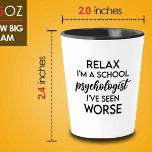 Bubble Hugs School Psychologist Shot Glass 1.5oz - I'm a school psychologist - Therapist School Counselor RN Graduation Psych Majors Neuropsychology