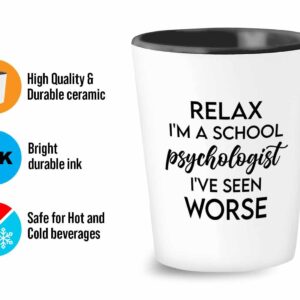 Bubble Hugs School Psychologist Shot Glass 1.5oz - I'm a school psychologist - Therapist School Counselor RN Graduation Psych Majors Neuropsychology