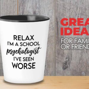 Bubble Hugs School Psychologist Shot Glass 1.5oz - I'm a school psychologist - Therapist School Counselor RN Graduation Psych Majors Neuropsychology