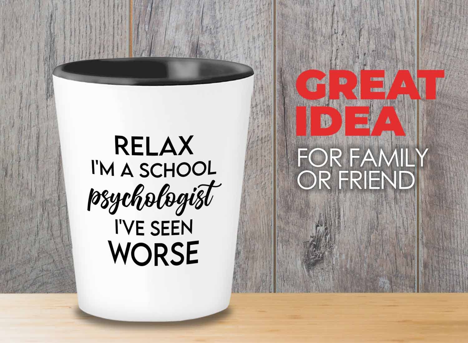 Bubble Hugs School Psychologist Shot Glass 1.5oz - I'm a school psychologist - Therapist School Counselor RN Graduation Psych Majors Neuropsychology