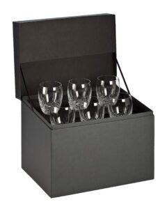 waterford crystal lismore essence double old fashioned glasses, deluxe gift box, set of 6