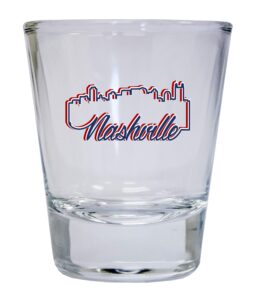 nashville tennessee music city trendy souvenir round shot glass