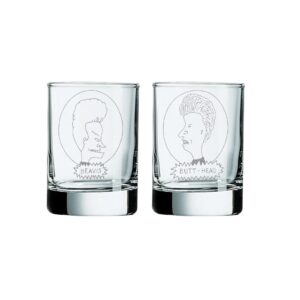 beavis & butt-head shot glasses - set of 2