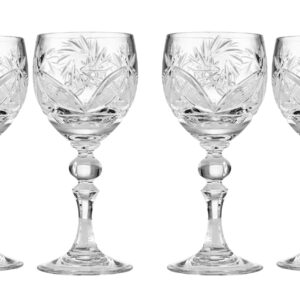 SET of 6 Russian CUT Crystal Shot/sherry Glasses on a Long Stem 65ml/2oz Hand Made