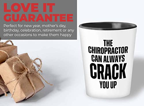 Chiropractor Shot Glass 1.5oz crack you up - Physical Therapist Gifts for Therapists from Patients Chiropractic Massage