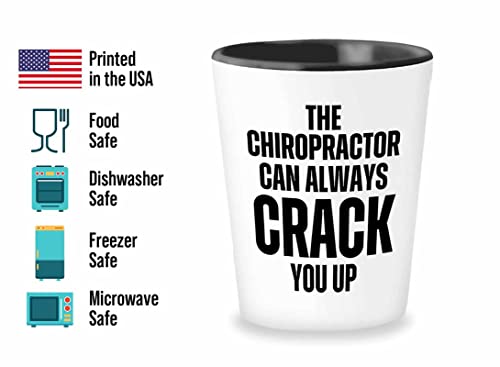 Chiropractor Shot Glass 1.5oz crack you up - Physical Therapist Gifts for Therapists from Patients Chiropractic Massage