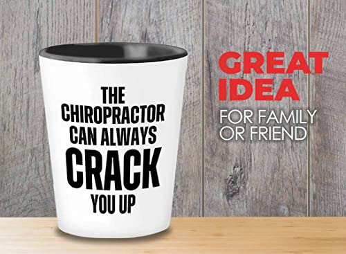 Chiropractor Shot Glass 1.5oz crack you up - Physical Therapist Gifts for Therapists from Patients Chiropractic Massage