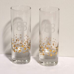 Baileys Irish Cream Gold Foil Shot Glass - Set of 2