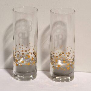 Baileys Irish Cream Gold Foil Shot Glass - Set of 2