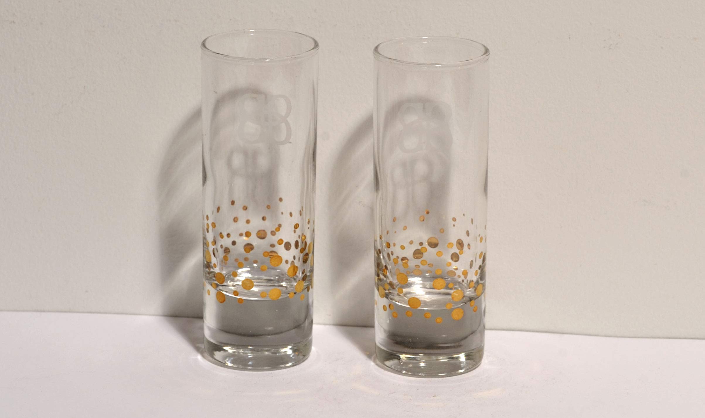 Baileys Irish Cream Gold Foil Shot Glass - Set of 2