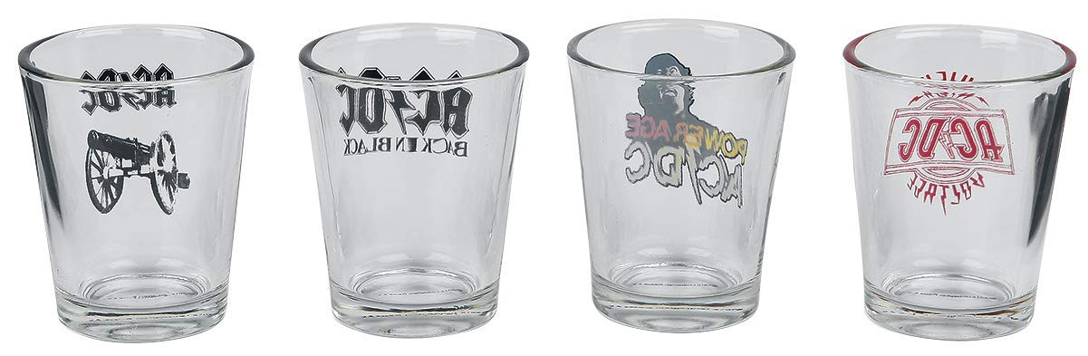 GB eye AC/DC Mix Shot Glasses - Set of 4