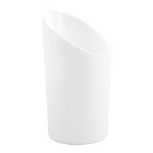 Restaurantware 3 Ounce Shot Glasses 100 Round Incline Cups - With White Finish Disposable Plastic Shot Glasses For Serving Samples At Wedding Banquets And Catered Events