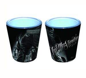 david gonzales art shot glass - western - set of 3