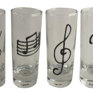 Music Symbol shot glasses (set 4)