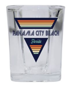 r and r imports panama city beach florida 2 ounce square base liquor shot glass retro design