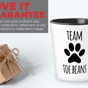 Bubble Hugs Veterinarian Shot Glass 1.5oz - Team Toe Beans - Animal Doctor Veterinarian Pet Owner Rescuer Savior Saving Animals Future Veterinary Student