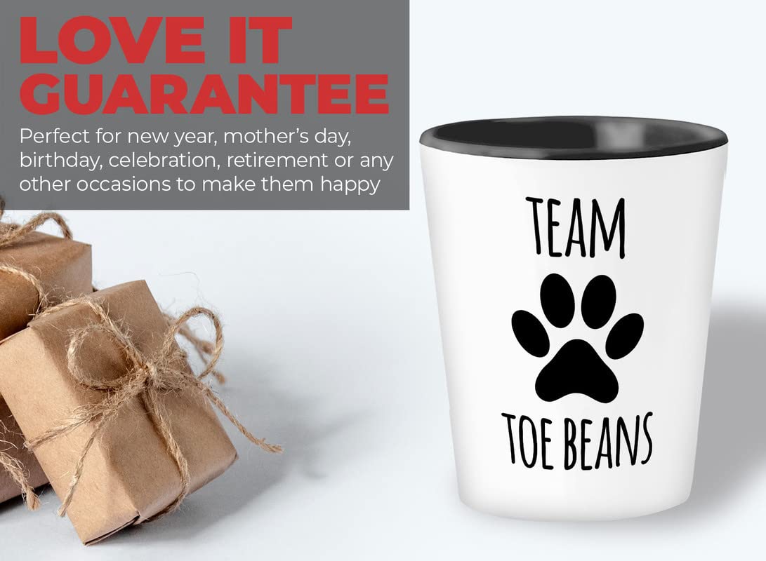 Bubble Hugs Veterinarian Shot Glass 1.5oz - Team Toe Beans - Animal Doctor Veterinarian Pet Owner Rescuer Savior Saving Animals Future Veterinary Student