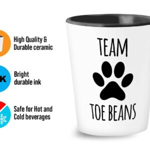 Bubble Hugs Veterinarian Shot Glass 1.5oz - Team Toe Beans - Animal Doctor Veterinarian Pet Owner Rescuer Savior Saving Animals Future Veterinary Student