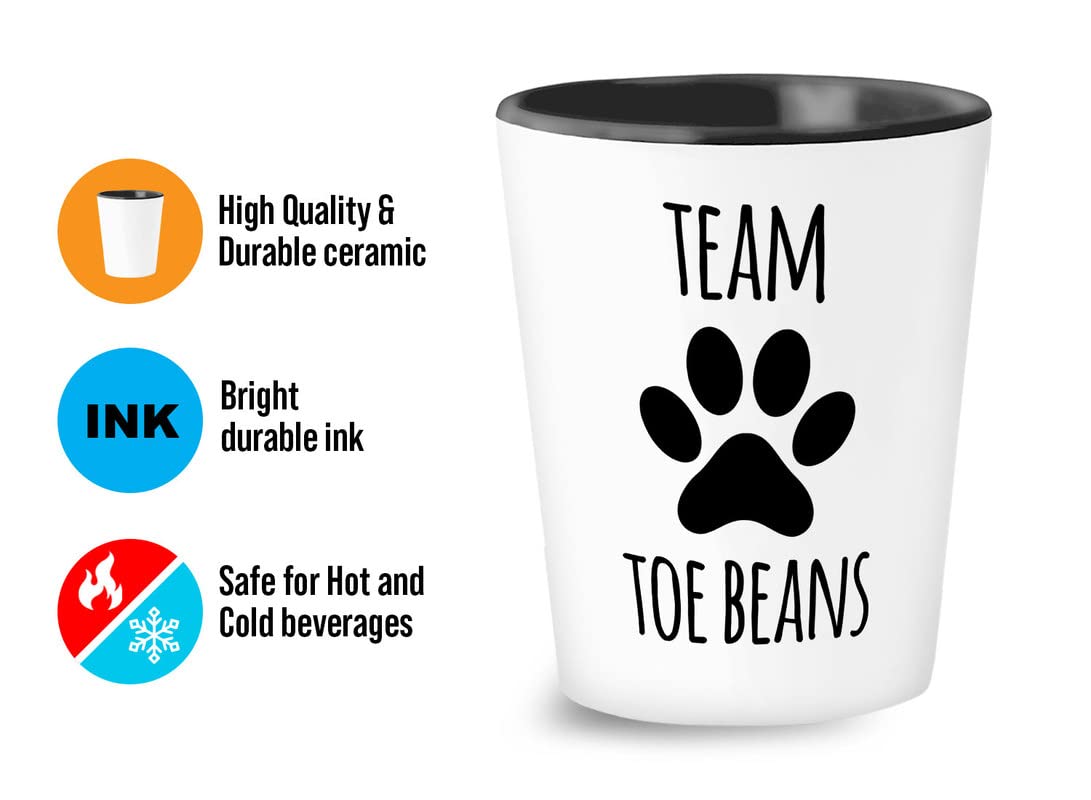 Bubble Hugs Veterinarian Shot Glass 1.5oz - Team Toe Beans - Animal Doctor Veterinarian Pet Owner Rescuer Savior Saving Animals Future Veterinary Student