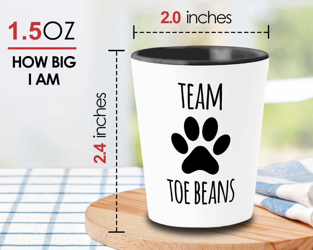 Bubble Hugs Veterinarian Shot Glass 1.5oz - Team Toe Beans - Animal Doctor Veterinarian Pet Owner Rescuer Savior Saving Animals Future Veterinary Student