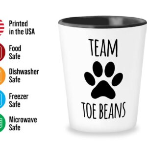 Bubble Hugs Veterinarian Shot Glass 1.5oz - Team Toe Beans - Animal Doctor Veterinarian Pet Owner Rescuer Savior Saving Animals Future Veterinary Student