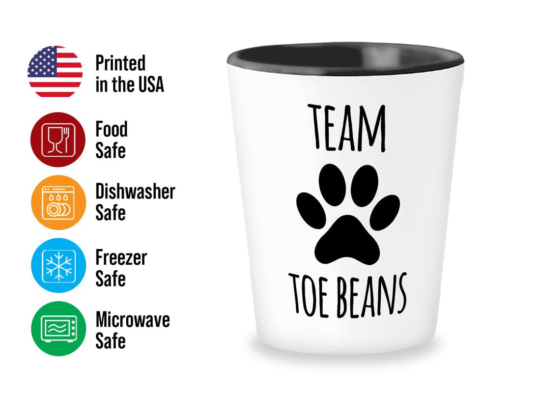 Bubble Hugs Veterinarian Shot Glass 1.5oz - Team Toe Beans - Animal Doctor Veterinarian Pet Owner Rescuer Savior Saving Animals Future Veterinary Student