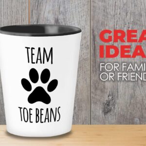 Bubble Hugs Veterinarian Shot Glass 1.5oz - Team Toe Beans - Animal Doctor Veterinarian Pet Owner Rescuer Savior Saving Animals Future Veterinary Student