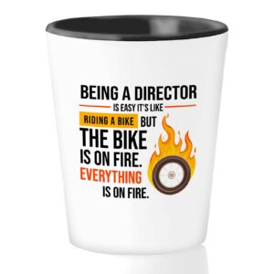 bubble hugs director shot glass 1.5oz - being a director - executive manager supervisor minister boss chief office leader curator coordinator filmmaker