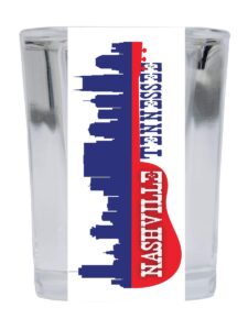 nashville tennessee music city trendy souvenir square shot glass