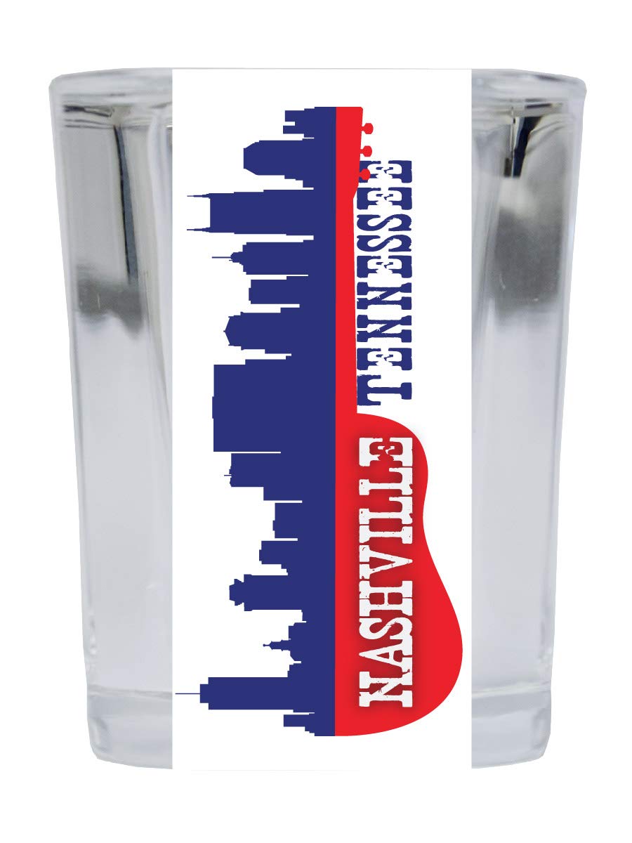 Nashville Tennessee Music City Trendy Souvenir Square Shot Glass