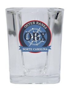 outer banks nc square shot glass