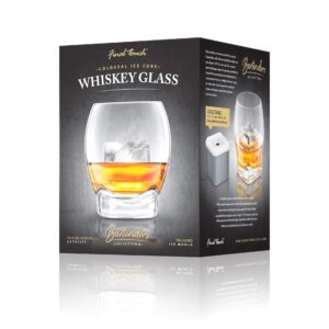 Final Touch Colossal Ice Cube Whiskey Glass & Silicone Ice Cube Mould Set (GS700)