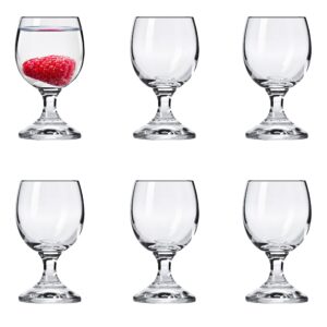 Barski Liquor Glass - Shot Glass - Stemmed Glasses - Set of 6 Glasses - Crystal Glass - 1.4 Oz. - Use it for - Liquor - Whiskey - Vodka - Cordial -Very Durable