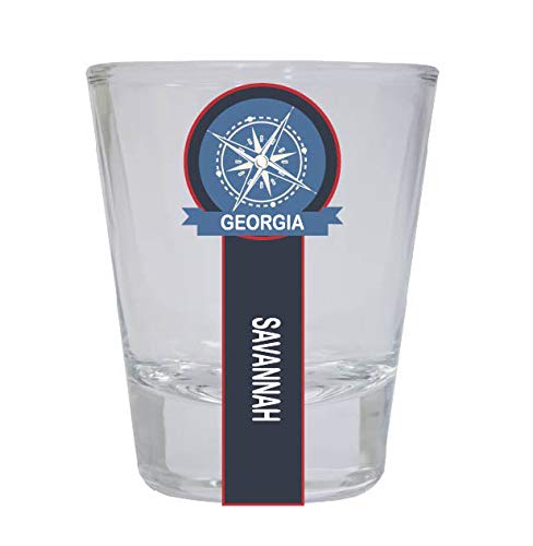 Savannah Georgia Nautical Souvenir Round Shot Glass