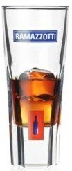 ramazzotti shot glasses set of 4 bar glasses 2cl/4cl lined