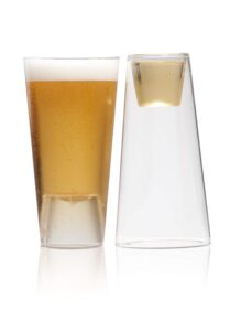 highwave w1602 high wave beer shot light glasses, 16 oz., clear