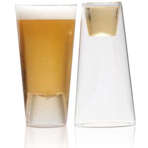 Highwave W1602 High Wave Beer Shot Light Glasses, 16 oz., Clear