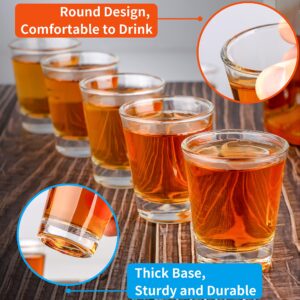 SuproBarware Shot Glass Set of 36 Heavy Base Shot Glass Bulk 2 oz Plus Measured Liquor Bottle Pourers 12Packs — 1oz/30ml