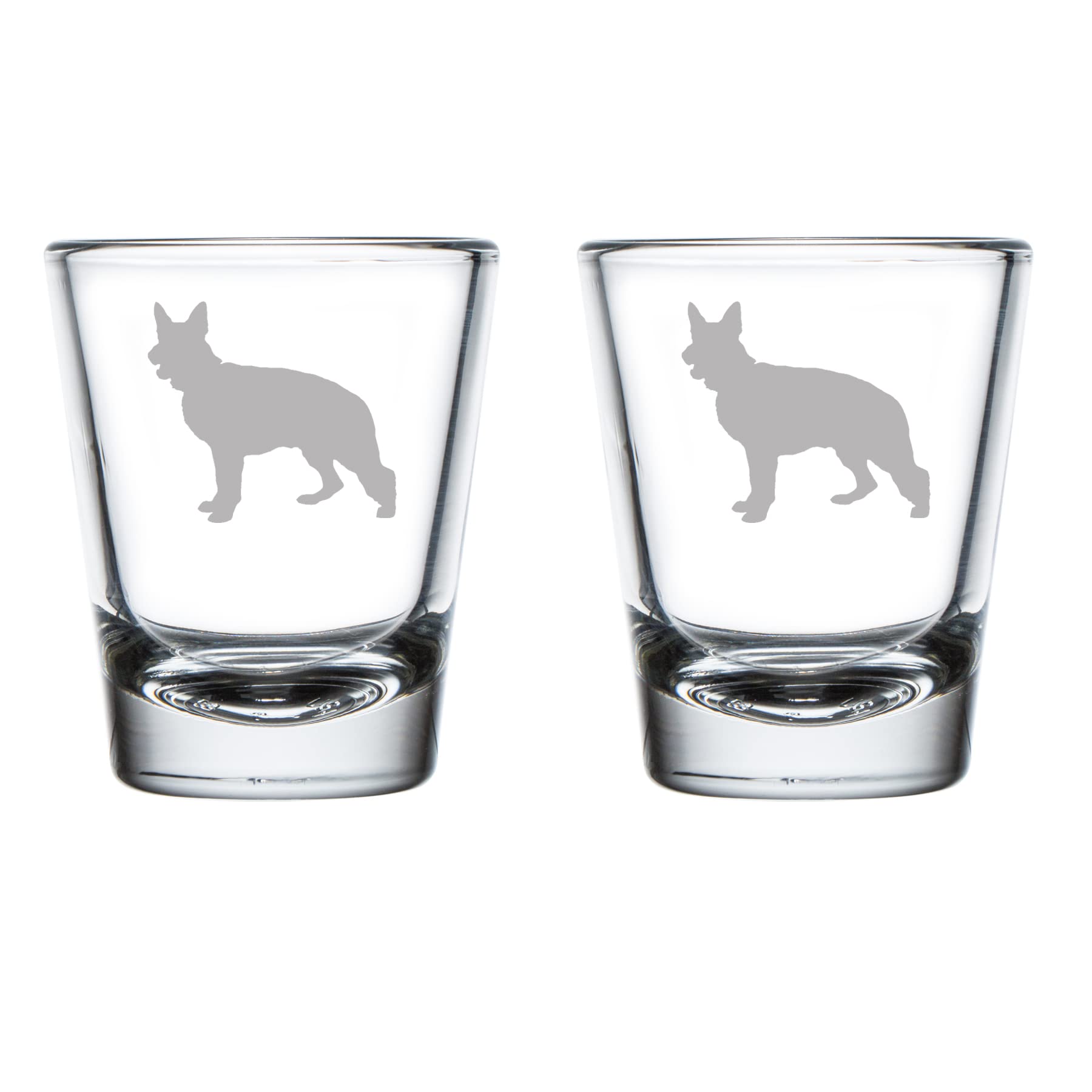 MIP Set of 2 Shot Glasses 1.75oz Shot Glass German Shepherd