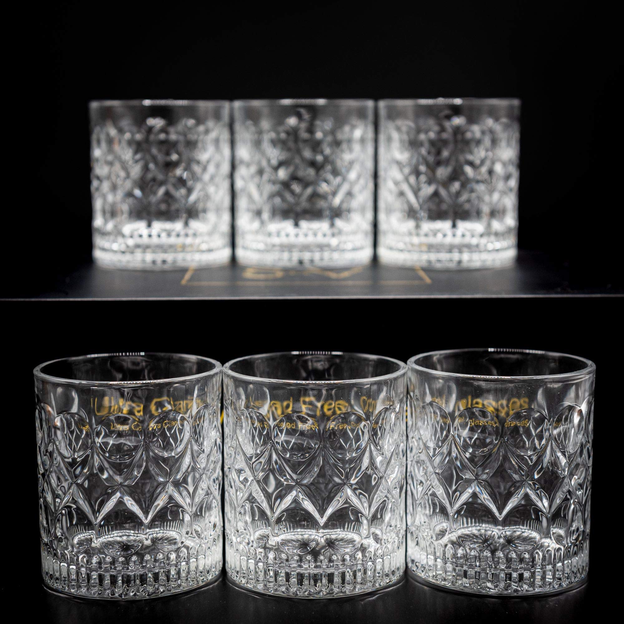 Scotch Over Vodka - Whiskey Glasses-Premium 10oz Scotch Glasses Set of 6 / Old Fashioned Crystal Glasses / Perfect for Scotch Lovers / Style Glassware for Bourbon/ Rum Glasses/Teardrop Design