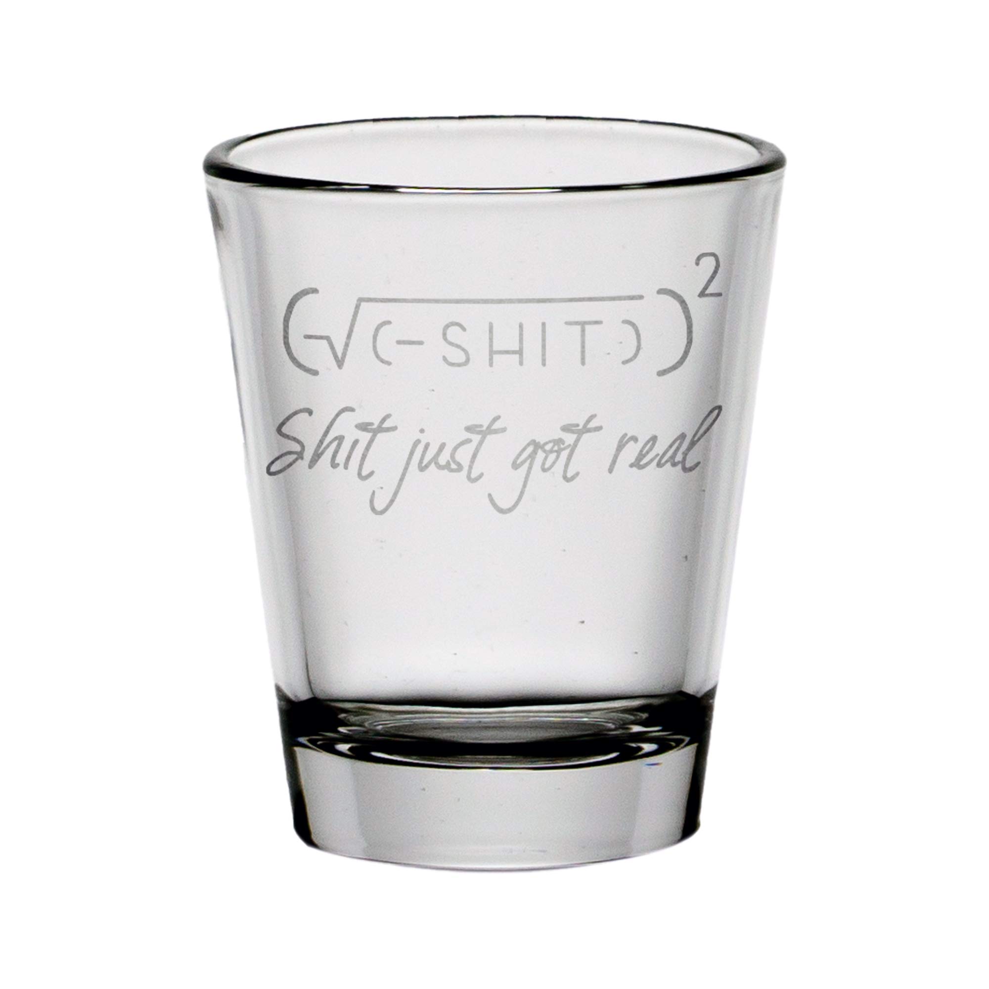 Shit Got Real Shot Glass (Clear)