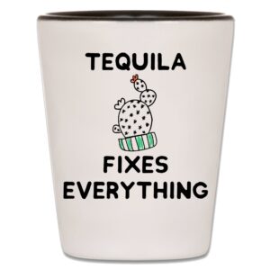 Tequila Shot Glasses - Set Of 4 Taco Tuesday & Cinco de Mayo Party Shooters With Funny Quotes & Sayings - Unique Novelty Mexico Drinking Shotglasses - Fun Gift For Men, Women, Adults & 21st Birthday