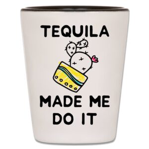 Tequila Shot Glasses - Set Of 4 Taco Tuesday & Cinco de Mayo Party Shooters With Funny Quotes & Sayings - Unique Novelty Mexico Drinking Shotglasses - Fun Gift For Men, Women, Adults & 21st Birthday